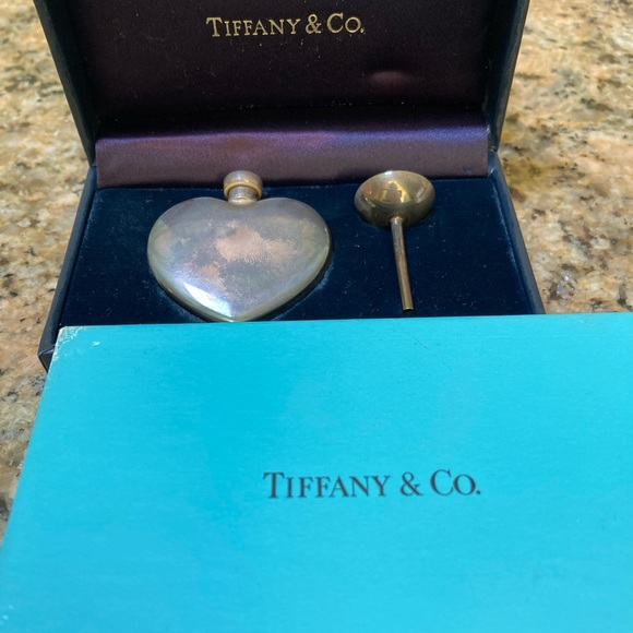 Tiffany & Co. | Other | Authentic Tiffany Co Heart Shaped Perfume Flask ...